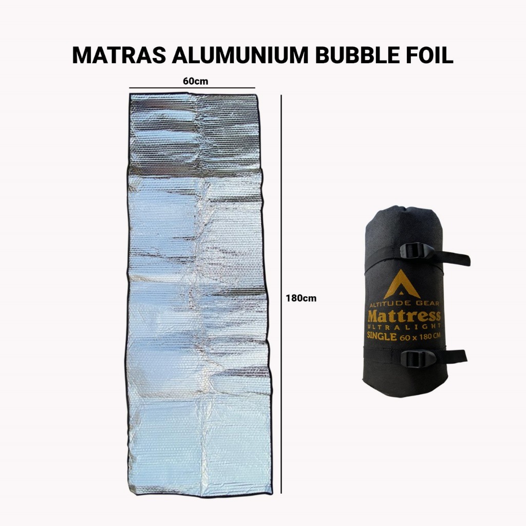 Jual Altitude gear Matras camping gunung Aluminium Foil bubble Single ...