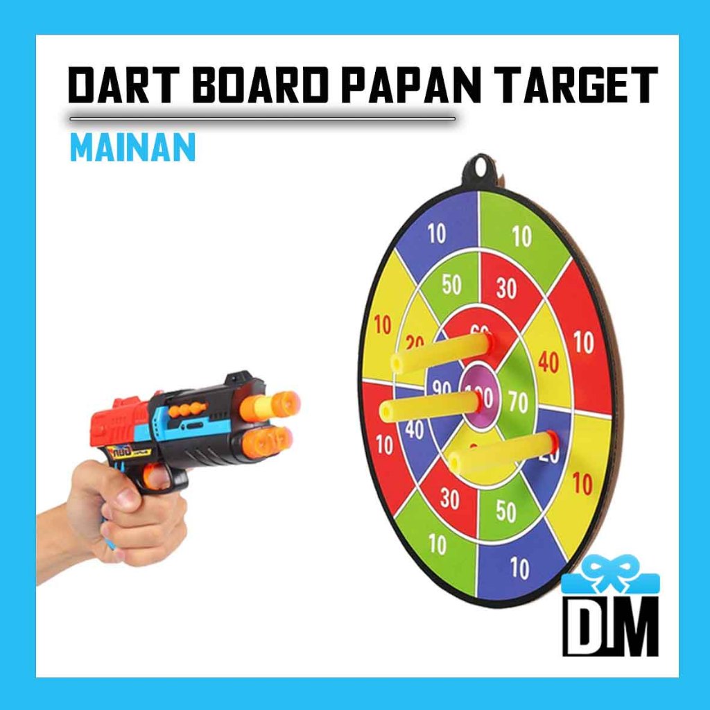 Jual Papan Target Sasaran Tembak Nerf Dart Board Skor Point | Shopee ...