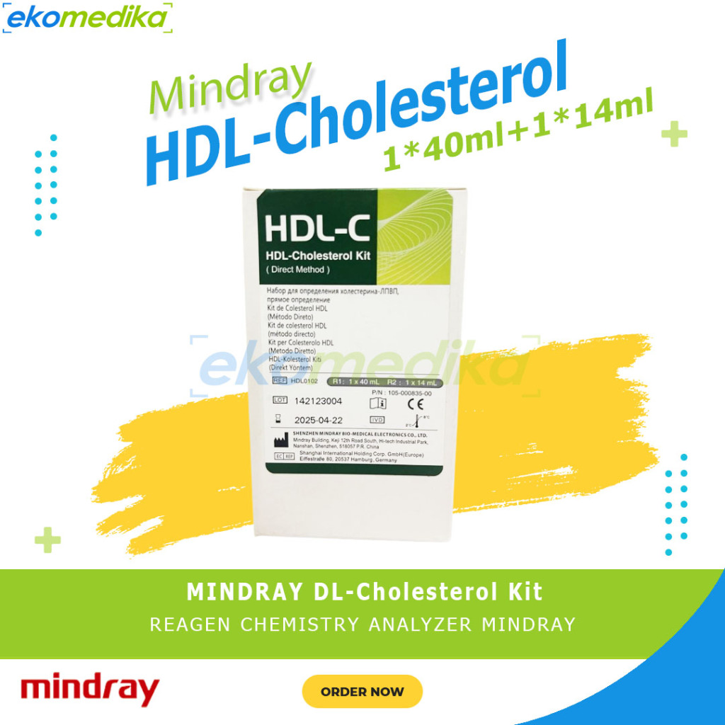 Jual Reagen Mindray HDL Cholesterol Kit (HDL-C) 1*40ml+1*14ml | Shopee ...