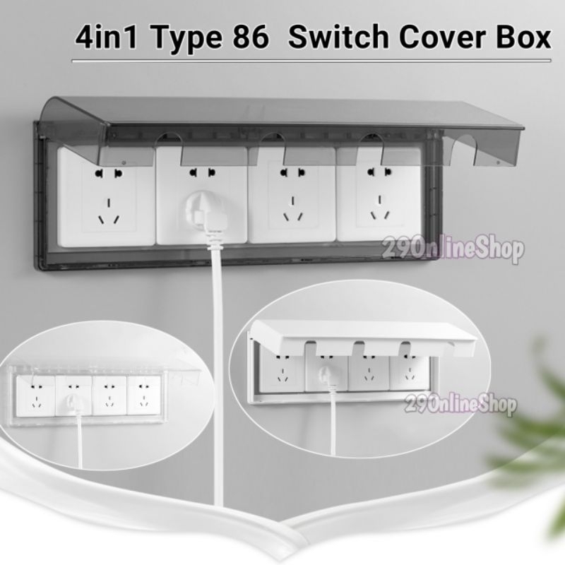 Jual penutup tutup cover box kotak pengaman stop kontak switch ...