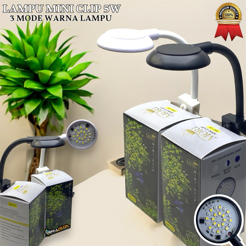 Jual LAMPU JEPIT 3MODE WARNA HITAM PUTIH LED COCOK UNTUK SOLITER IKAN ...