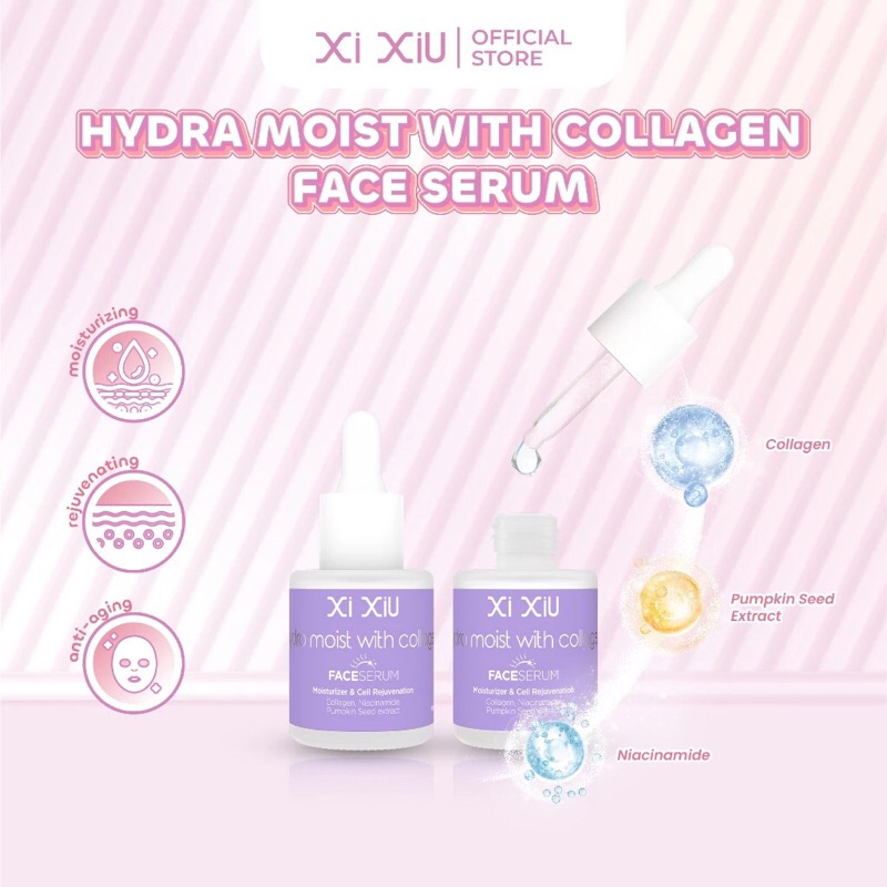 Jual Xi Xiu Hydra Moist with Collagen Face Serum - 20 ml | Shopee Indonesia