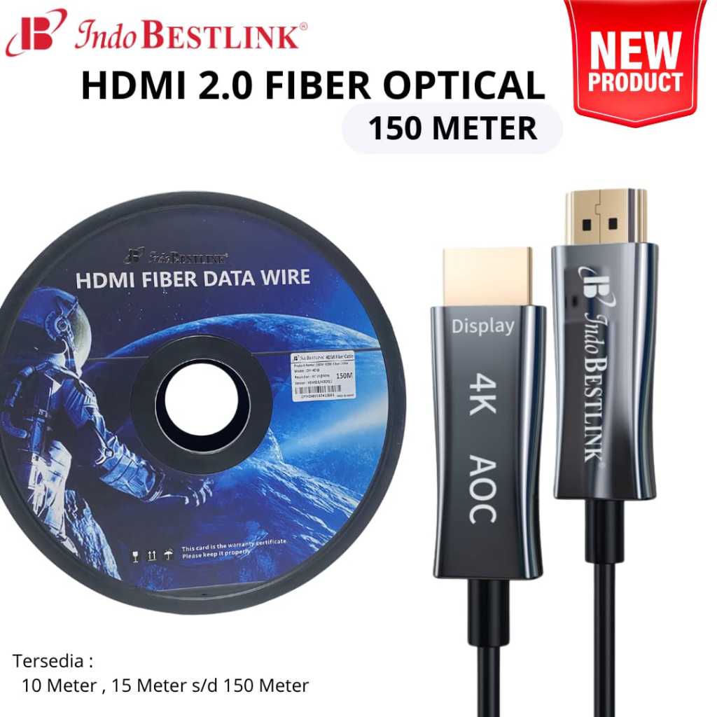 Jual KABEL HDMI OPTICAL 100 METER - KABEL HDMI FIBER OPTIC ACTIVE ...