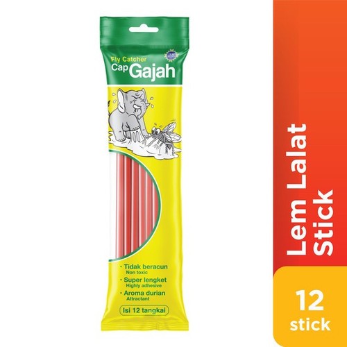 Jual Lem Lalat Fly Glue Catcher Batang Stick Cap Gajah 12 Sticks 12'S ...