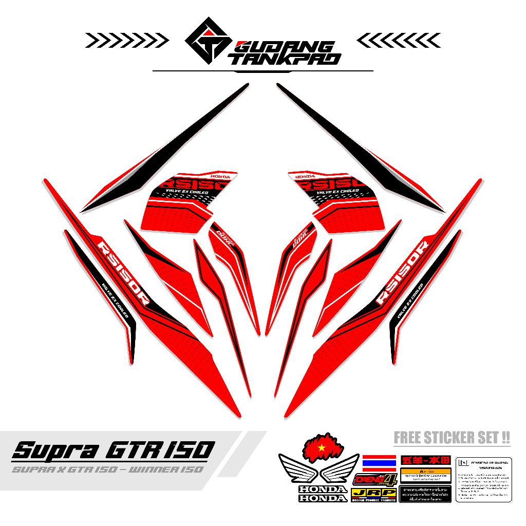 Jual STRIPING HONDA SUPRA X GTR 150 / MTF 39 / STIKER STRIPING VARIASI ...