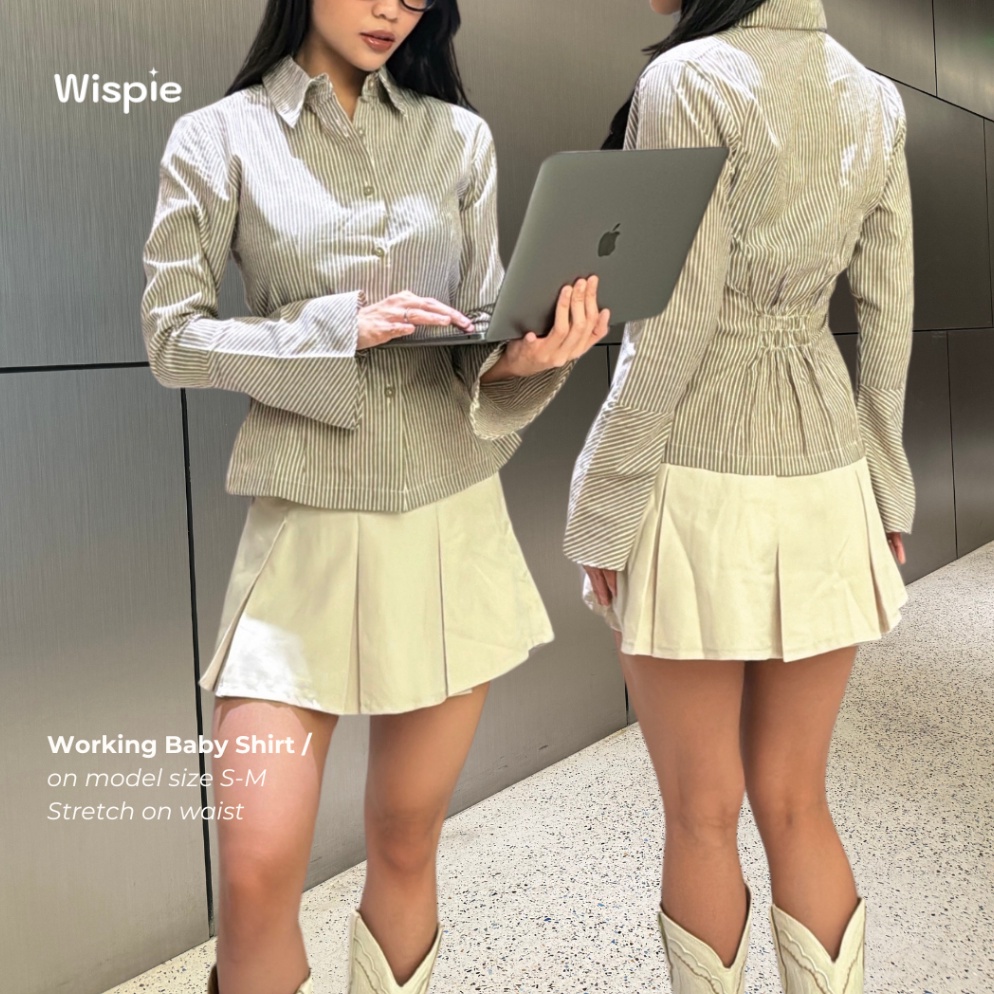 Jual KODE T42N Wispie Working Baby Shirt kemeja kantor kerja wanita ...