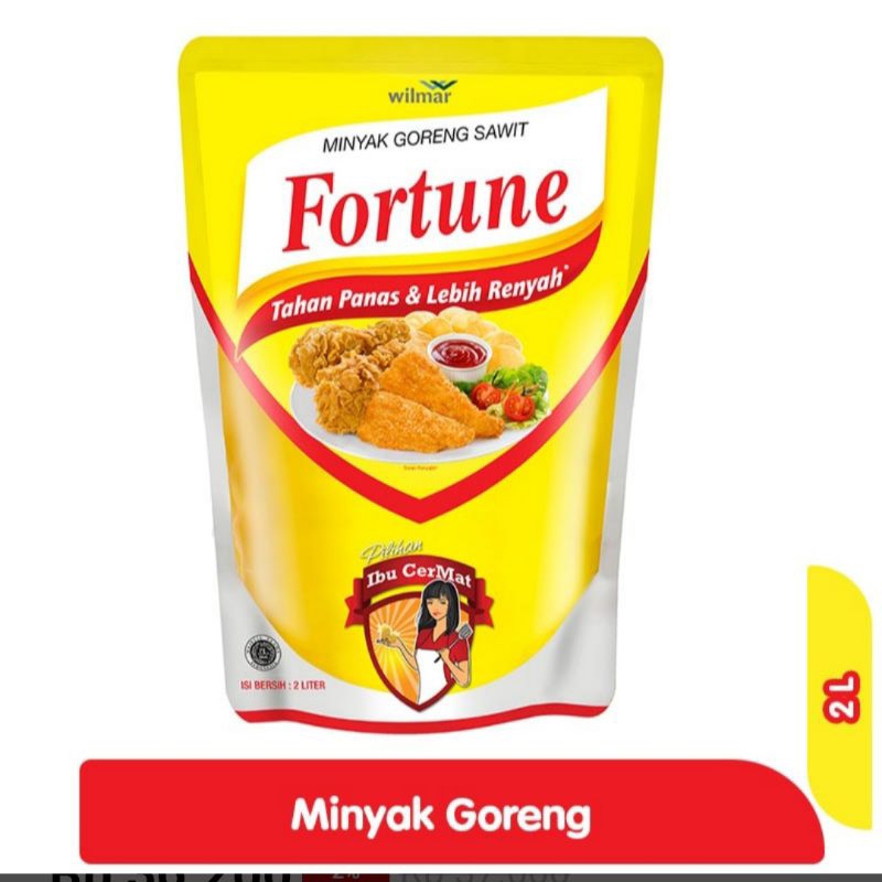 Jual Fortune minyak goreng pouch 2 liter | Shopee Indonesia