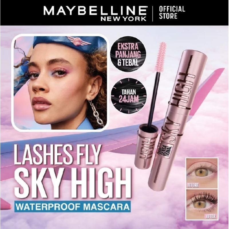 Jual Maybelline Lash Sensational Sky High Waterproof Mascara 6ml ...