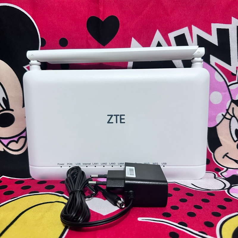 Jual Router ZTE GPON ONT ZXHN f670L V3 dual bnd port biru like new ...