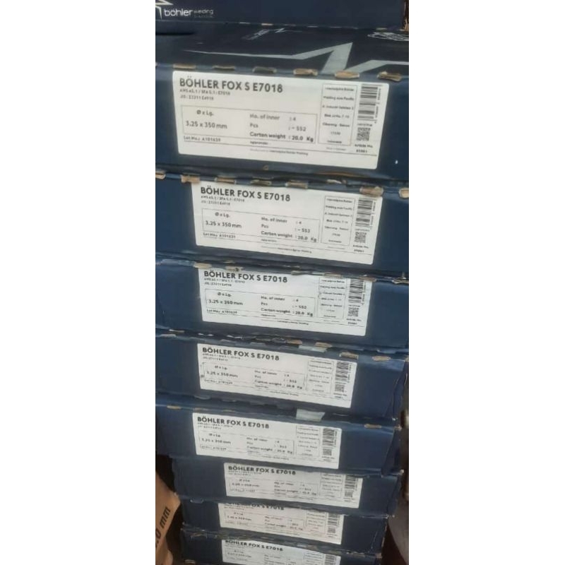 Jual KAWAT LAS BOHLER AWS E7018 Size.2.5MM | Shopee Indonesia