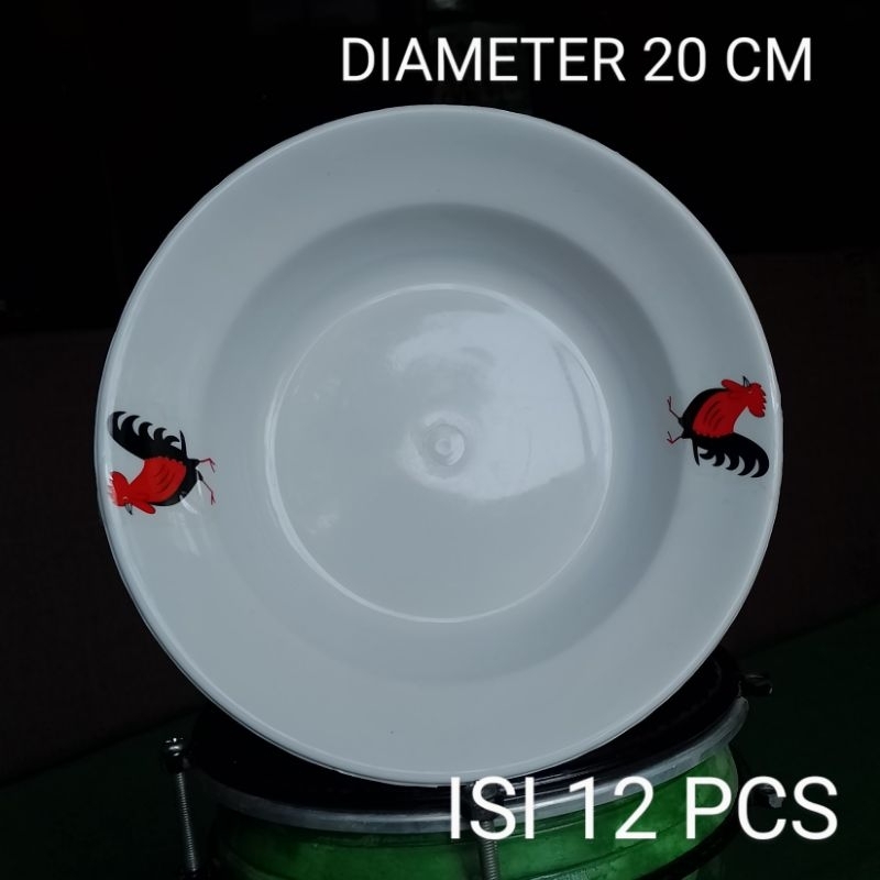 Jual ISI 12 PCS PIRING PLASTIK PIRING JAGO PIRING PUTIH PIRING piring 8 ...