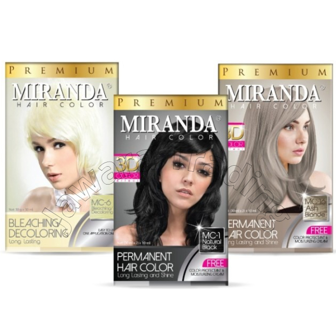 Jual Miranda Hair Color Cat Rambut Permanen Natural Series 30ml cat ...