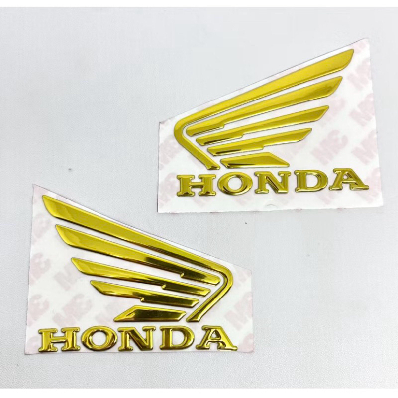Jual Emblem Sticker Motor Honda Sayap Stiker Wing 3D Wings Timbul Warna ...