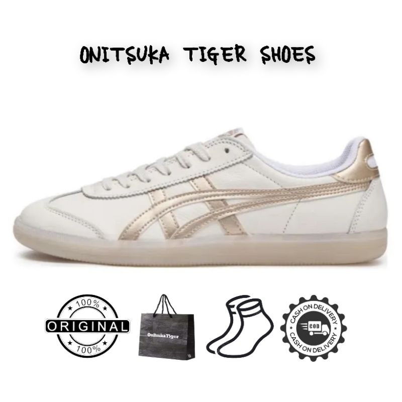 Jual Sepatu Onitsuka Tiger Original Tokuten White Gold | Shopee Indonesia