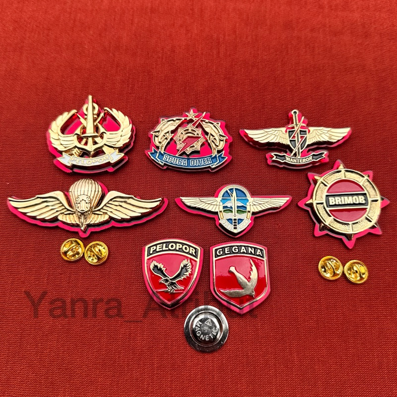 Jual Pin Wing pelopor penerjun/ wanteror /roda /scuba diver /sar ...