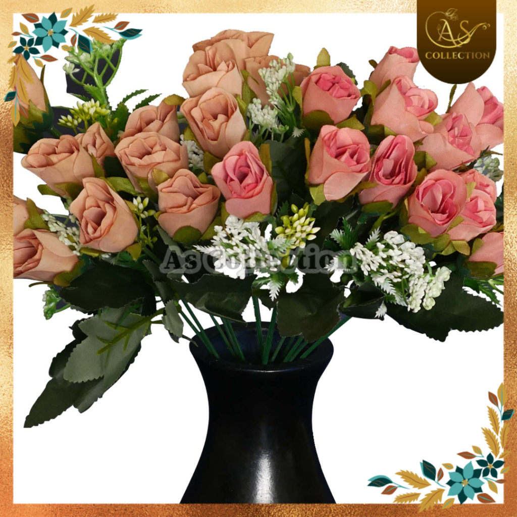 Jual ROSE KUNCUP PUTIK / MAWAR ARTIFICIAL / BUNGA PLASTIK MAWAR KUNCUP ...