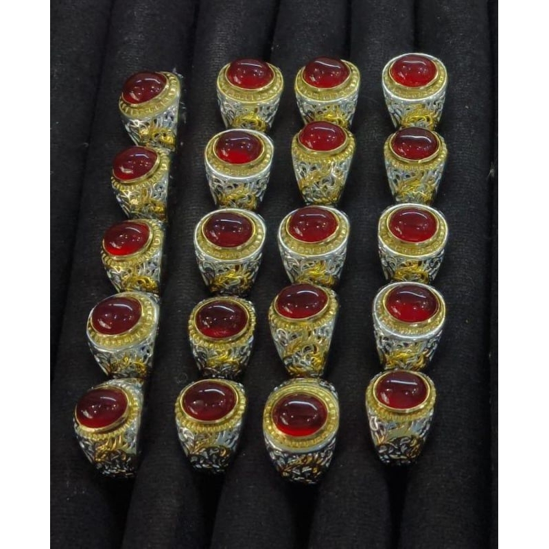 Jual natural red baron ring titanium super combinasi | Shopee Indonesia