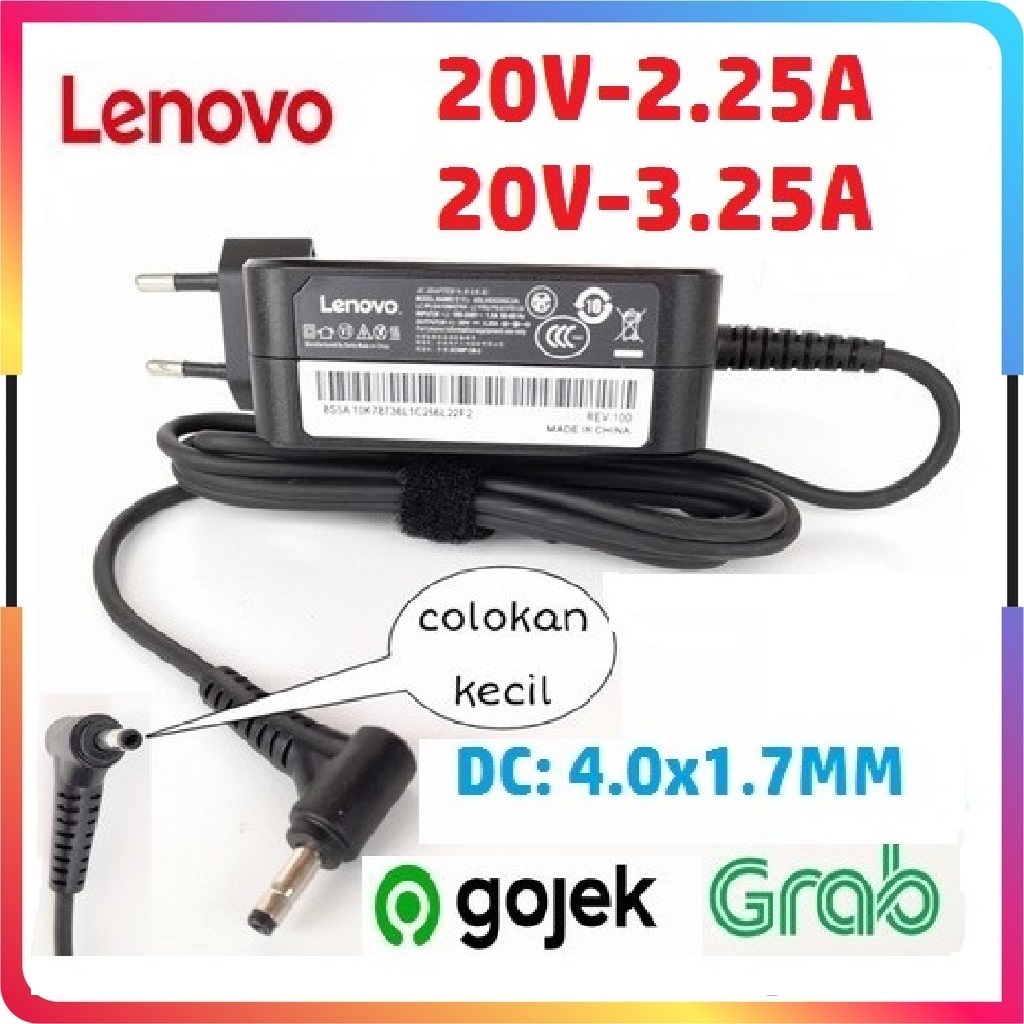 Jual Charger Laptop Lenovo Original Port Small Plug Pin Bulat Kecil ...