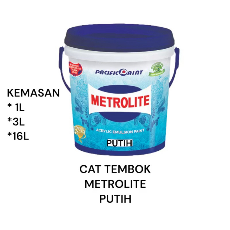 Jual Cat Tembok Metrolite 5 KG | Shopee Indonesia