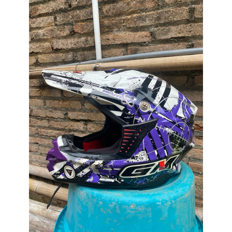 Jual helm GM trail cross | Shopee Indonesia