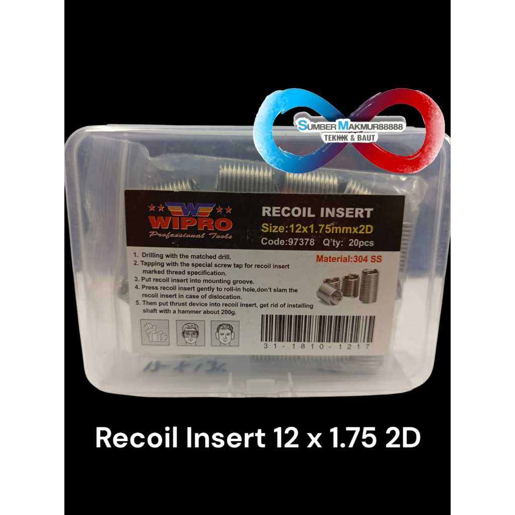 Jual Recoil Insert 12 x 1.75 x 2D Wipro per 1 pcs | Shopee Indonesia
