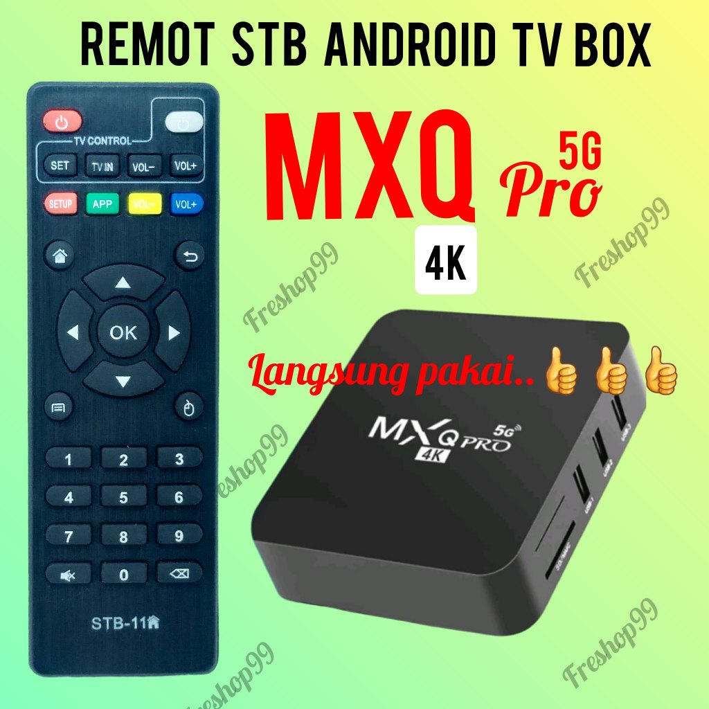 Jual remote android tv box mxq pro 4k 5g remot langsung pakai | Shopee ...