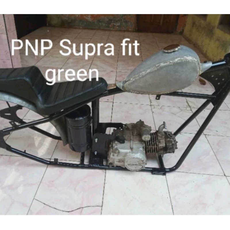 Jual rangka Chopper buat mesin bebek Supra/grand | Shopee Indonesia