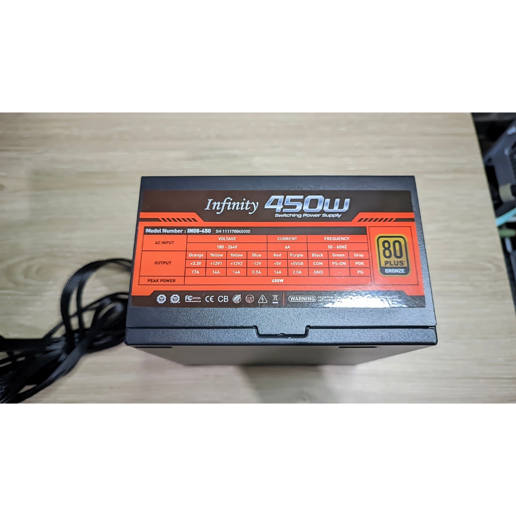 Jual Power Supply PSU Infinity Strike Power 450 watt 80 Plus Bronze ...