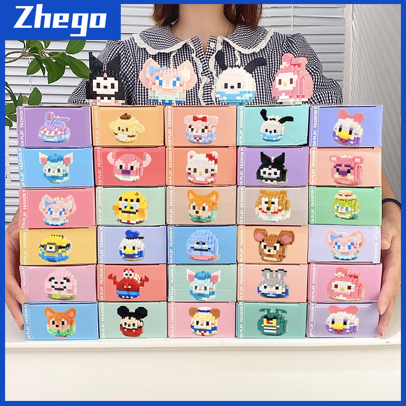 Jual Mainan Balok Susun Nano Block Model DIY Karakter Kartun Mainan ...