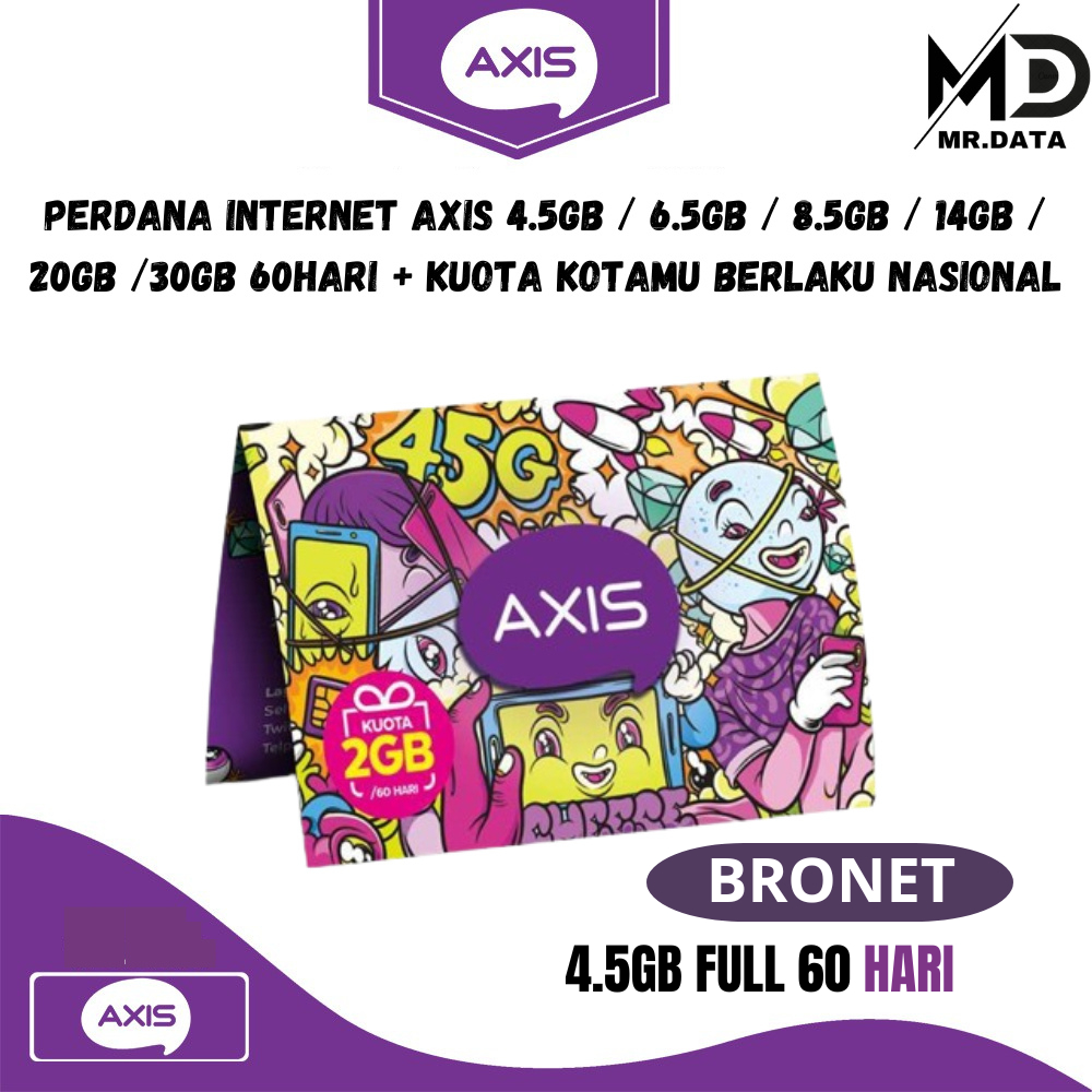 Jual (Termurah ) Perdana Internet Axis 10GB / 12GB / 18GB / 30GB / 60GB /100GB 60hari + Kuota ...