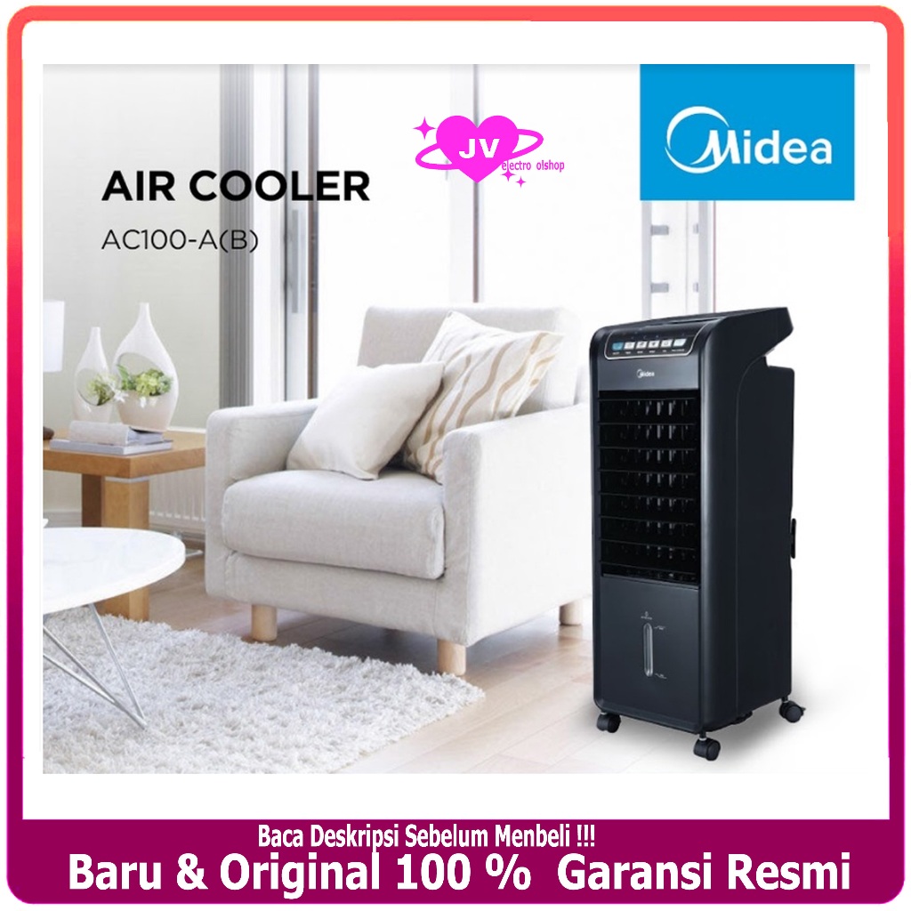 Jual Midea Air Cooler AC-100A (6L) / Midea AC100-18B (4,8L) / Penyejuk ...