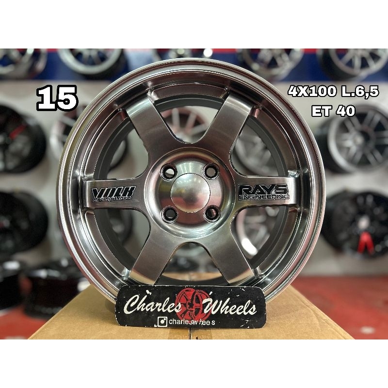 Jual VELG RACING TE37 RING 15 HYPER BLACK | Shopee Indonesia