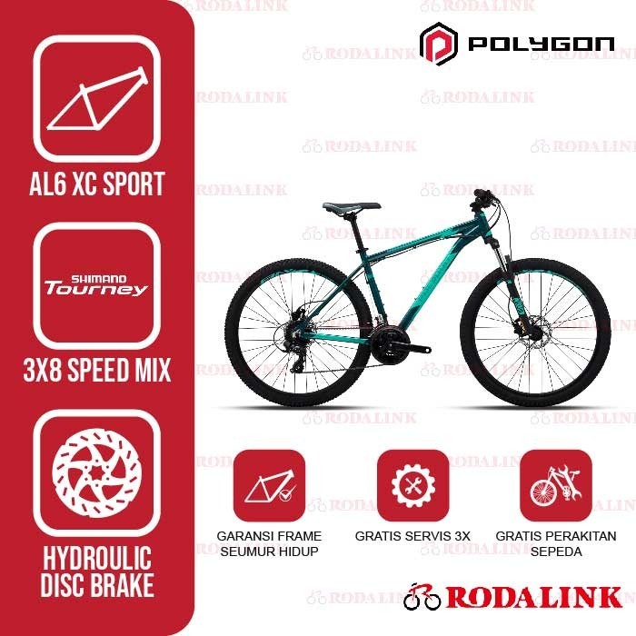 Jual Polygon Sepeda Gunung MTB Cascade 4 27.5" | Shopee Indonesia
