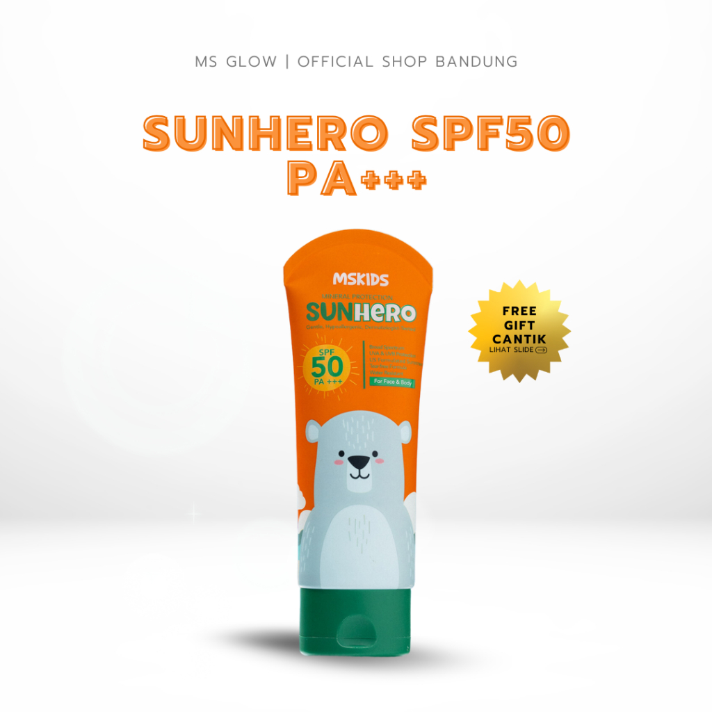 Jual MS Glow Kids Sunhero Sunscreen 50 ml - 1 Item | Shopee Indonesia