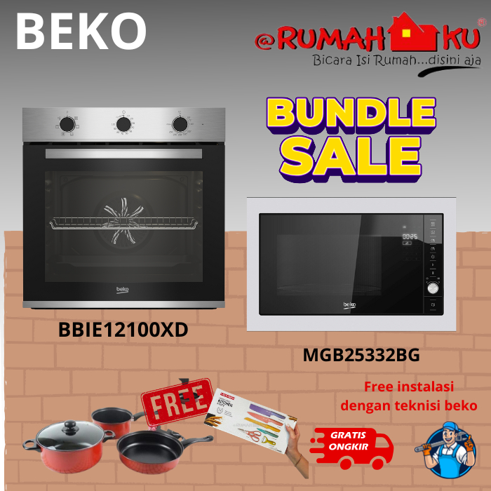 Jual Oven Listrik BEKO BBIE12100XD Built In Oven 71lt & MGB25332BG ...