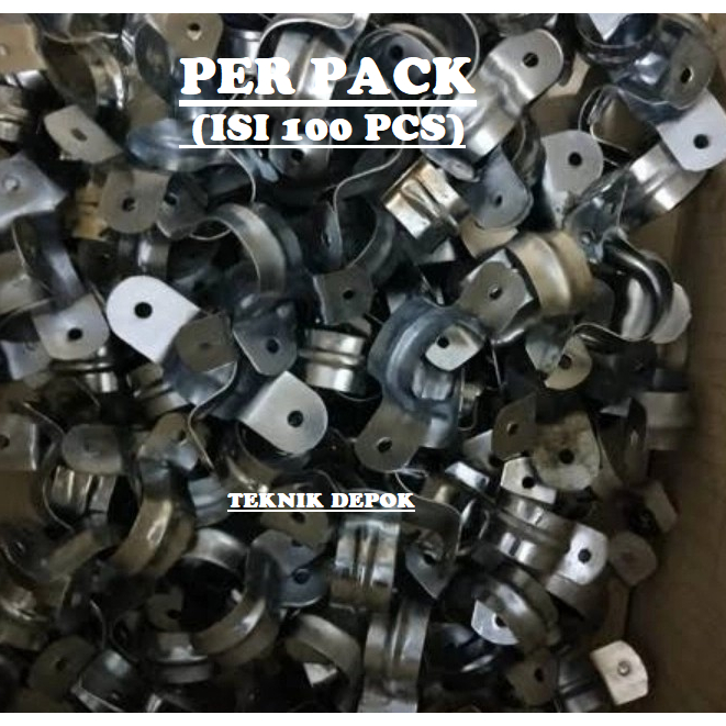 Jual PERPACK Klem Omega M 20 Stainless Steel Isi 100 pcs Klem Penahan ...