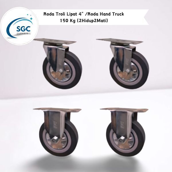 Jual Roda Troli Lipat 4" /Roda Hand Truck 150 Kg (2Hidup2Mati) | Shopee ...