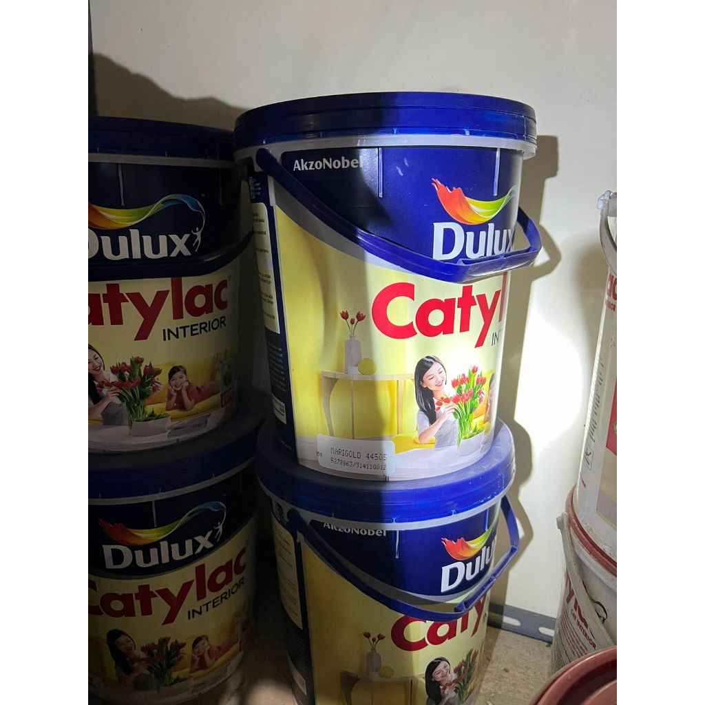Jual Cat Tembok Dinding Dulux Catylac Kemasan Pail Berat 25 kg | Shopee ...