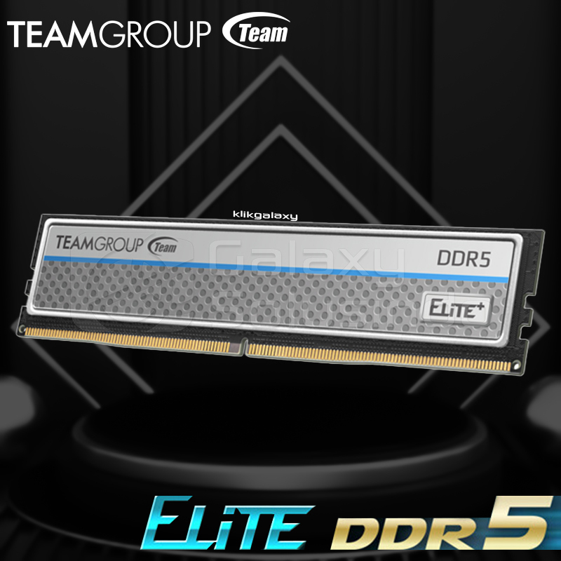 Jual TEAM ELITE PLUS 8GB Single DDR5 kit 5200MHz - Silver Memory Ram ...