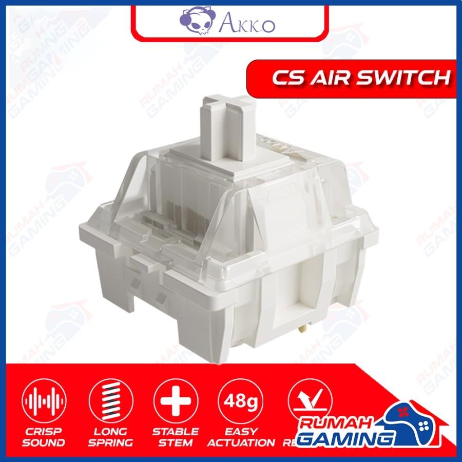 Jual AKKO - CS - Air Switch - Switch - 3 PIN - 48g - Pcb Mount - Linear ...