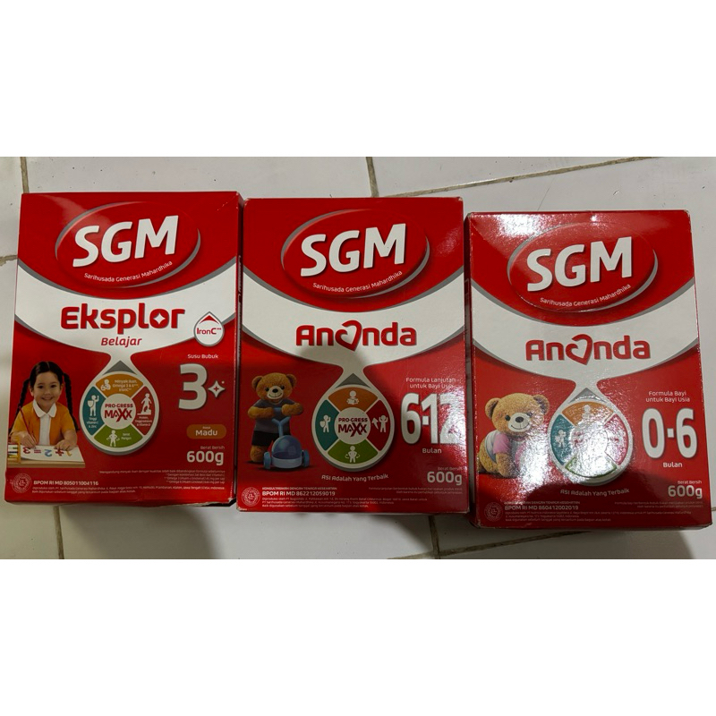 Jual susu sgm 600 gram exp bulan 6-10 2025 | Shopee Indonesia