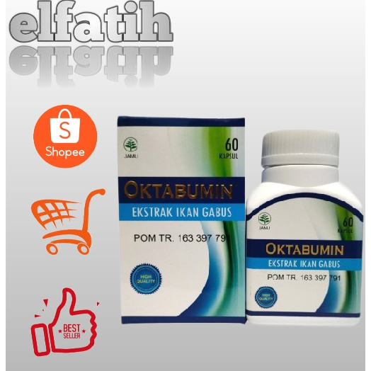 Jual Ekstrak Ikan Gabus OKTABUMIN Isi 60 Kapsul (Izin POM) | Shopee ...