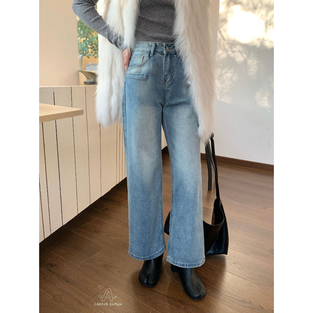 Jual Lassie Alpha J94 ready stok Celana Jeans Wanita Celana HW Pinggang Tinggi Celana | Shopee ...