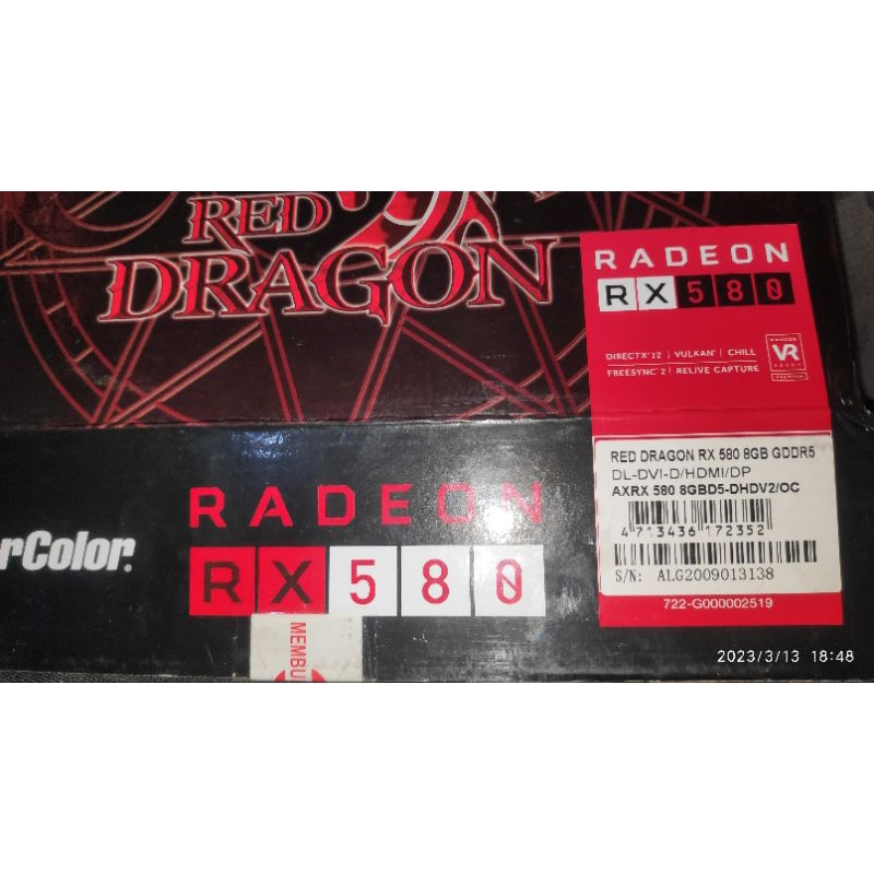 Jual VGA PowerColor Red Dragon RX 580 8GB Bekas | Shopee Indonesia