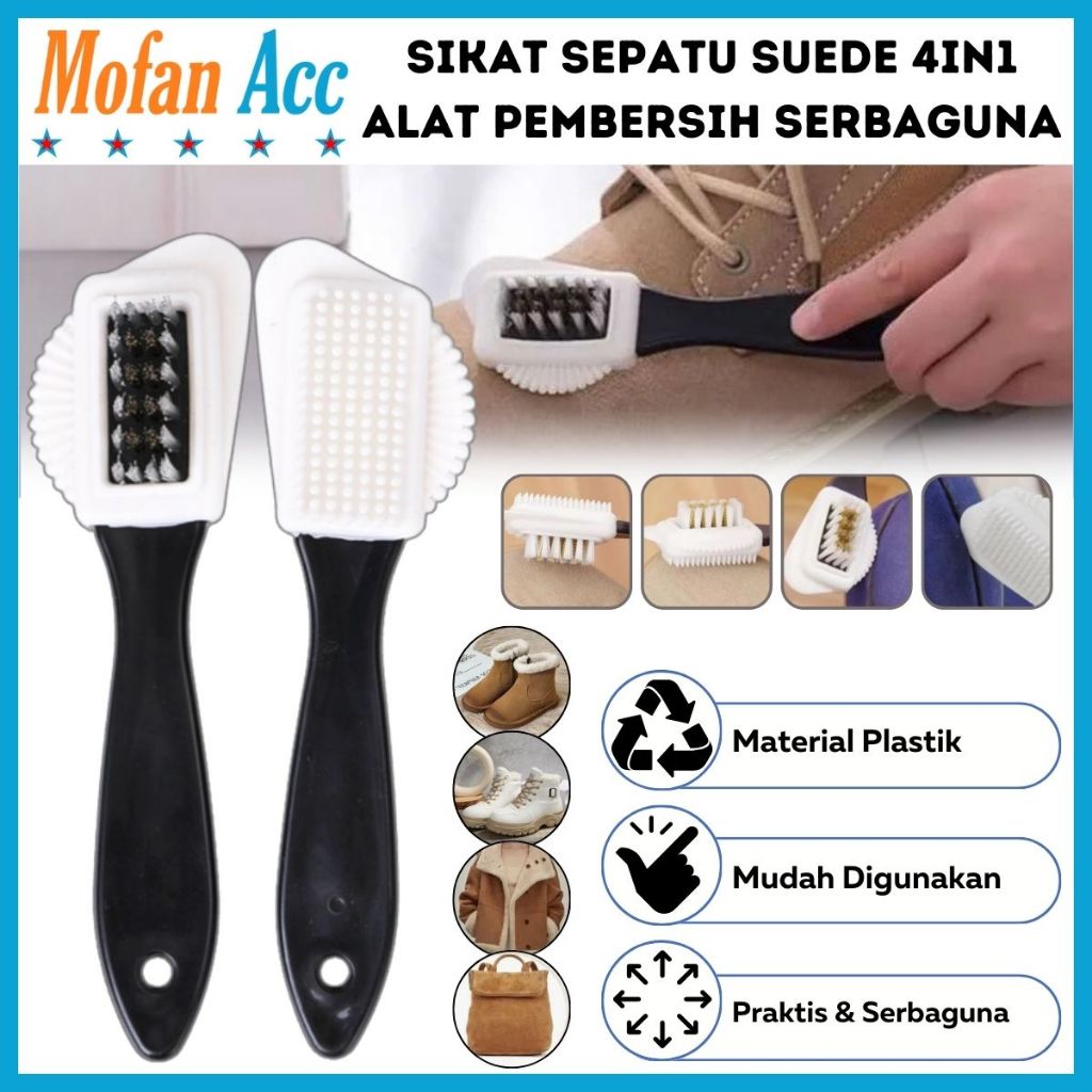 Jual Sikat Sepatu 4IN1 Suede Shoe Brush/Pembersih Nubuck Boot Kain Tas ...