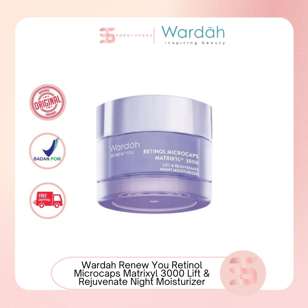 Jual Wardah Renew You Retinol Microcaps Matrixyl 3000 Night Moisturizer ...