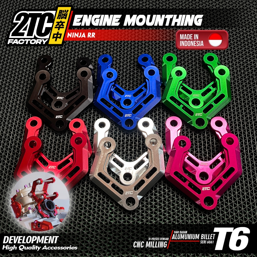 Jual ENGINE MOUNTING NINJA RR 2TC ALUMUNIUM BILLET ORIGINAL PRODUCT 2TC ...