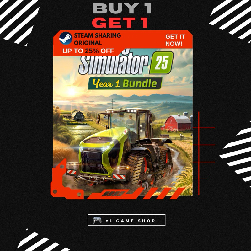 Jual FARMING SIMULATOR 25 + YEAR 1 BUNDLE ORIGINAL STIM GAME SHARING ...
