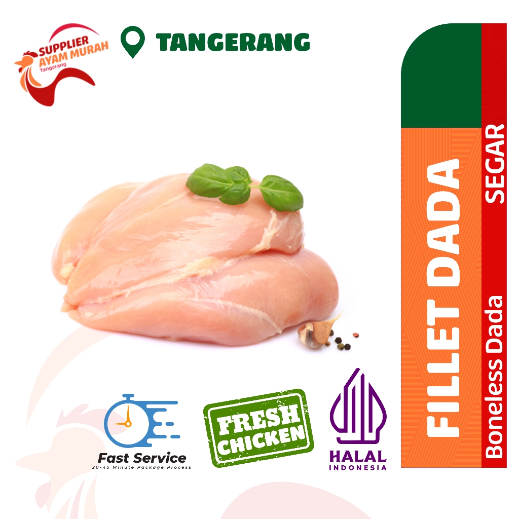Jual DAGING FILLET DADA AYAM FILET FRESH /1Kg | Shopee Indonesia