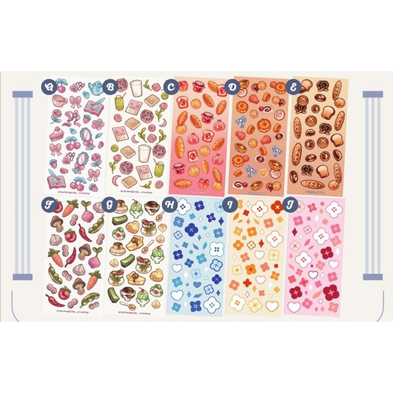 Jual STIKER SHEET DECO ROTI/ BREAD/ BUNGA/ FLOWER/ KUE/ CAKE/ PUDDING ...